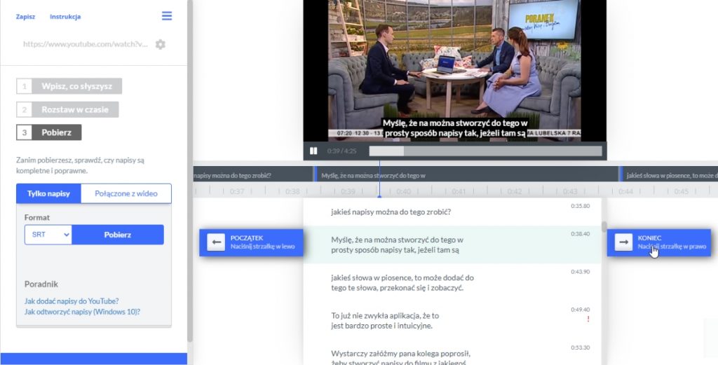 Best online subtitles editor. A free program for creating subtitles for ...